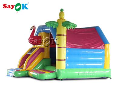 China 4.9x3.9x3.6mH Commercial Kids Inflatable Bouncer Slide Combo 0.55mm PVC for sale