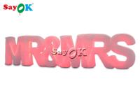 China 6.17x1.2mH Inflatable LED Letters for Advertising Event Decoration White 190T Nylon for sale