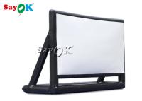 China Inflatable Movie Screen 7x5m Outdoor Portable Black Cinema Screen for Stage Decoration for sale