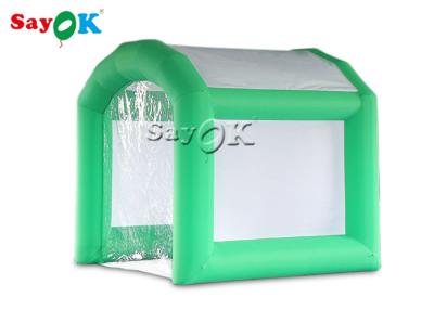 China Green Inflatable Disinfection Channel 2.5x2.5x2.5m Portable Sanitizing Tunnel for Public Places for sale