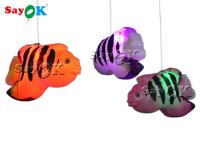 China 2m Inflatable Hanging Tropical Fish Decoration with LED Lighting for Shopping Mall Events for sale