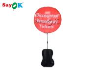 China 0.8m Inflatable Backpack Balloon LED Walking Advertising Ball Customizable for sale