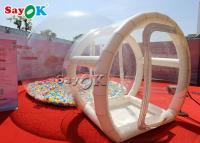 China Commercial Inflatable Dome Tent Transparent Bubble Camping Tent with 1pc CE Blower Custom Size for sale