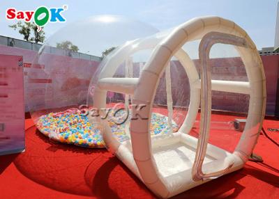 China Commercial Inflatable Dome Tent Transparent Bubble Camping Tent with 1pc CE Blower Custom Size for sale