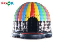 China Inflatable Disco Dome Tent 5x4x3.5m with LED Lights for Party Event for sale