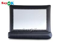 China Inflatable Outdoor Projector Screen 3.84x0.92x2.72m Black Commercial Movie Screen for sale
