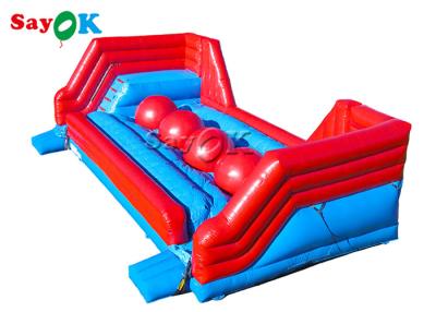 China Inflatable Wipeout Obstacle Course Big Baller Game for Family Center Custom Size PVC Tarpaulin for sale