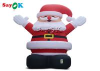 China 8m Giant Inflatable Santa Claus with Red Hat for Outdoor Christmas Decoration for sale