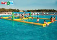 China Customizable Airtight Inflatable Water Volleyball Court 50-200W Floating Pool Game for sale