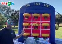 China Inflatable Tic Tac Toe Basketball Connect 3 In Row Game 3m x 3m PVC Tarpaulin for sale