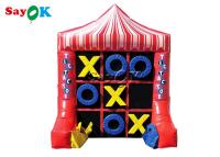 China Inflatable Tic Tac Toe 4 Spot Game 2x1.5x2.4m Portable PVC Carnival Sport for Adults for sale