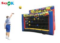 China Customized Inflatable Connect 4 Basketball Game 3.6m x 3.6m Carnival Outdoor for sale