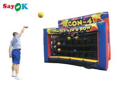 China Customized Inflatable Connect 4 Basketball Game 3.6m x 3.6m Carnival Outdoor for sale