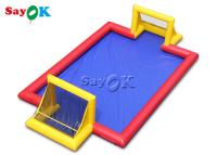 China Kids Inflatable Football Field 10x7x2.5mH Digital Printing PVC Commercial Grade for sale