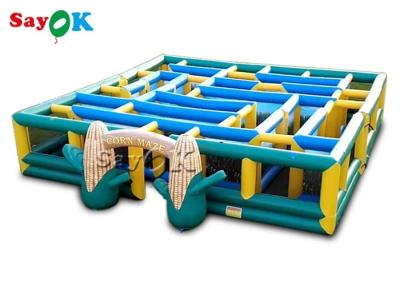 China Inflatable Corn Maze 12x10x3.4m Halloween Outdoor Party Game PVC Tarpaulin CE Certified for sale
