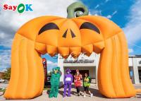 China Customized 8x5m Inflatable Pumpkin Archway - 210D Oxford Cloth Halloween Decoration with Repair Kit for sale
