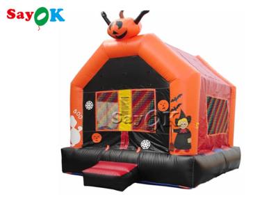 China PVC Tarpaulin Halloween Pumpkin Inflatable Jumping Castle Bounce House Custom Size for sale