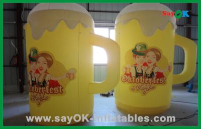 China Custom Giant Inflatable Beer Cup 210D Polyester for Events Promotional Advertising for sale