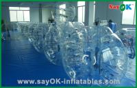 China Transparent Inflatable Zorb Ball 2.3x1.6m PVC Soccer Fun Game for Water Park for sale