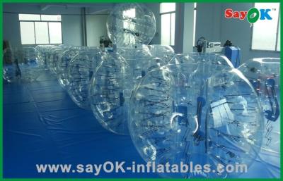 China Transparent Inflatable Zorb Ball 2.3x1.6m PVC Soccer Fun Game for Water Park for sale