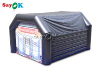 China Customized Black 0.4mm PVC Inflatable Dome Tent for Events Party Outdoor Use for sale