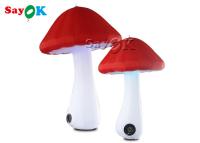 China 2m Red Inflatable Mushroom Model with 16-Color LED Lighting for Event Advertising and Decoration for sale