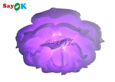 China Wedding Stage Inflatable Lighting Decoration Led Rose Flower for sale