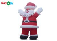 China Inflatable Santa Claus Christmas Decoration 210D Oxford Fabric 3 Year Warranty for sale