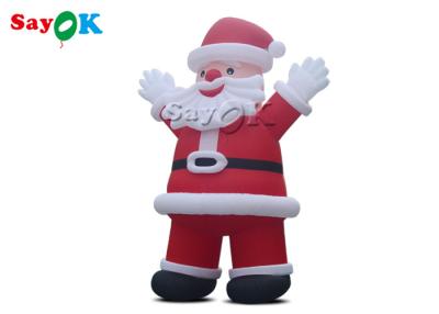 China Inflatable Santa Claus Christmas Decoration 210D Oxford Fabric 3 Year Warranty for sale