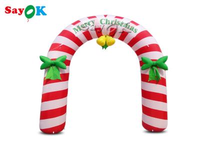 China Oxford Inflatable Christmas Archway 10ft Portable Blow Up Entrance Decoration for sale