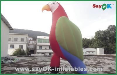 China CE UL Certified Parrot Inflatable Air Dancer 3m to 8m Custom Logo for sale