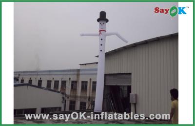 China Inflatable Air Dancer White Outdoor Advertising Floppy Man with Hat H3m to H8m CE UL Blower for sale