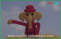 China Inflatable Air Dancer Yellow Elephant Style Sky Dancer with 750W Blower H3m to H8m for sale