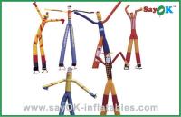 China Inflatable Wind Dancer Advertising Double Legs Air Dancer with Two 750W Blowers H3m to H8m for sale