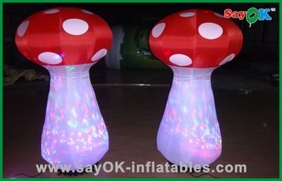China Custom LED Inflatable Mushroom Decoration with RGB 12 Color Light Fireproof PVC 2m for sale