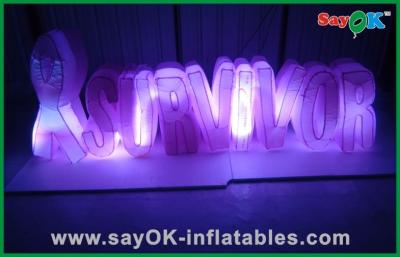 China Custom Inflatable Lighting Decoration 3m 4m 5m Length LED Character for Party Wedding for sale