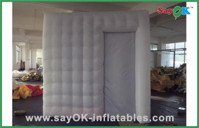 China White Inflatable Photo Booth with Door Curtain CE Certified 2.5m for sale