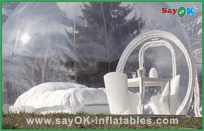 China Transparent Inflatable Yard Tent 4x4m PVC Outdoor Camping Air Tent with CE Blower for sale