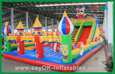 China Mickey Mouse Inflatable Bounce House 0.55mm PVC Tarpaulin Kids Fun Castle Custom Size for sale