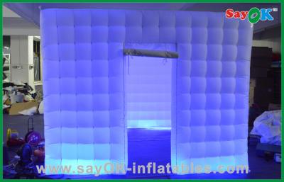 China Inflatable Photo Booth 3x2x2.3m with LED Lights and UL Blower for Wedding Events for sale