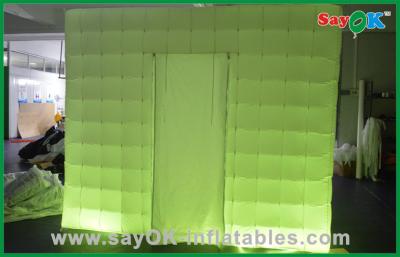 China Custom Inflatable Photo Booth Tent 2.4m Oxford Cloth with LED Lights for Party Event for sale