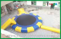 China Giant Inflatable Water Trampoline Bouncer 0.9mm PVC for Water Park Custom Size for sale