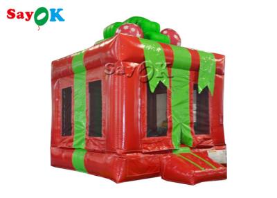 China Commercial Christmas Inflatable Bouncy Castle Silk Printing 3-10 Years PVC Tarpaulin for sale