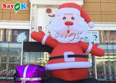 China Customized Air Blown Inflatable Christmas Santa Claus Outdoor Decoration with Blower CE for sale