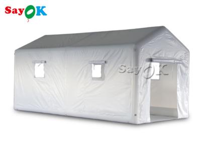 China Inflatable Medical Isolation Tent 6x3x3m PVC Waterproof Emergency Shelter for sale