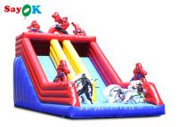 China Spiderman Dual Lane Inflatable Water Slide 9x5x6.5mH with CE Certification for Commercial Use for sale