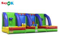 China 4 in 1 Inflatable Carnival Game Set Basketball Shooting Ring Toss Baseball 3m for sale