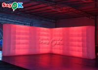 China Custom Made Party Led Light 5x2.5mH Inflatable Air Wall for sale