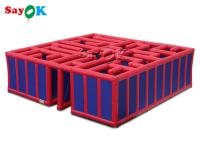 China Commercial Inflatable Labyrinth Maze 10x10x3m for Outdoor Carnival Party Games for sale