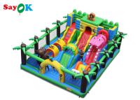 China Waterproof Inflatable Playground Castle Slide 8x10x4m with 3-Year Warranty and Fire-Retardant PVC Material for sale